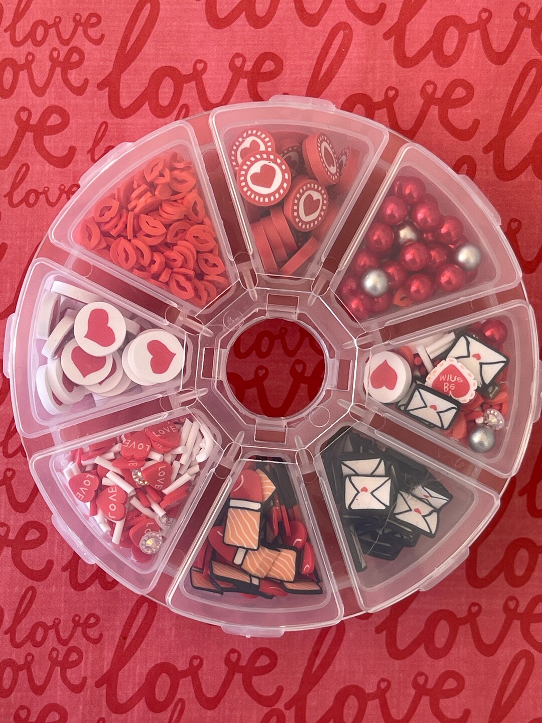 Fake Valentine Sprinkle Wheel | Fake Valentine Sprinkles | - Etsy
