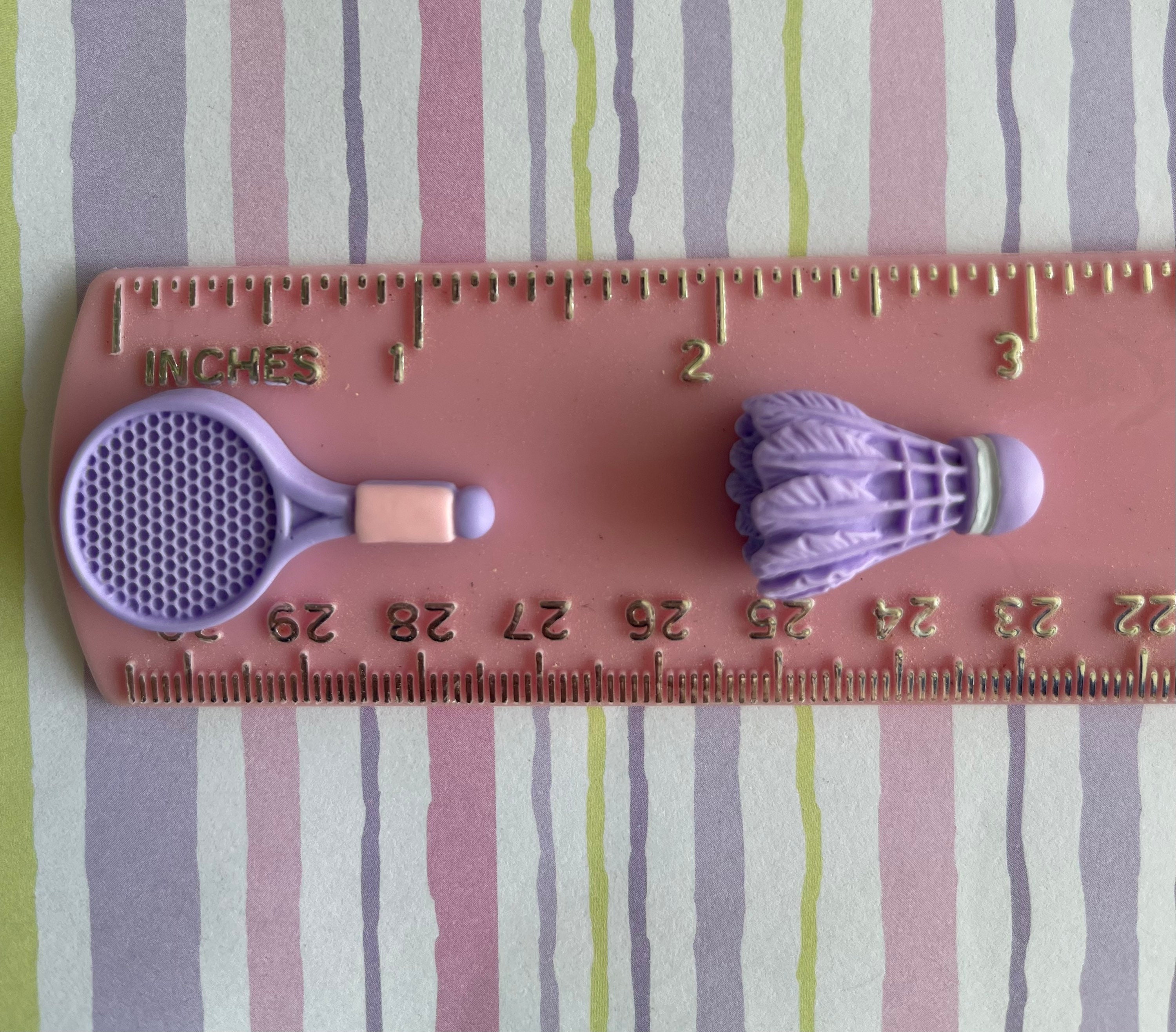 Mini Badminton Set | Mini Tennis Racquet and Ball | Doll Size Tennis ...