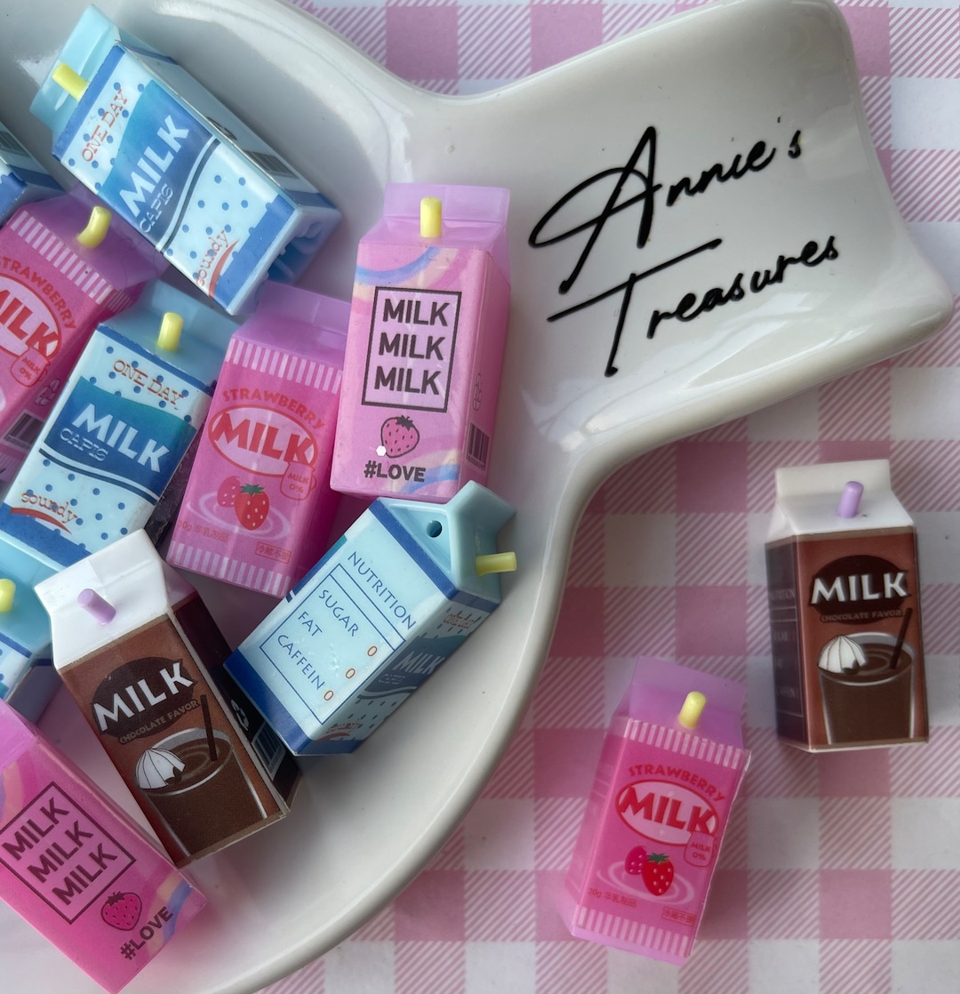 Fake Milk Cabochons | Mini Milk Cartons | Fake Chocolate Milk | Fake ...