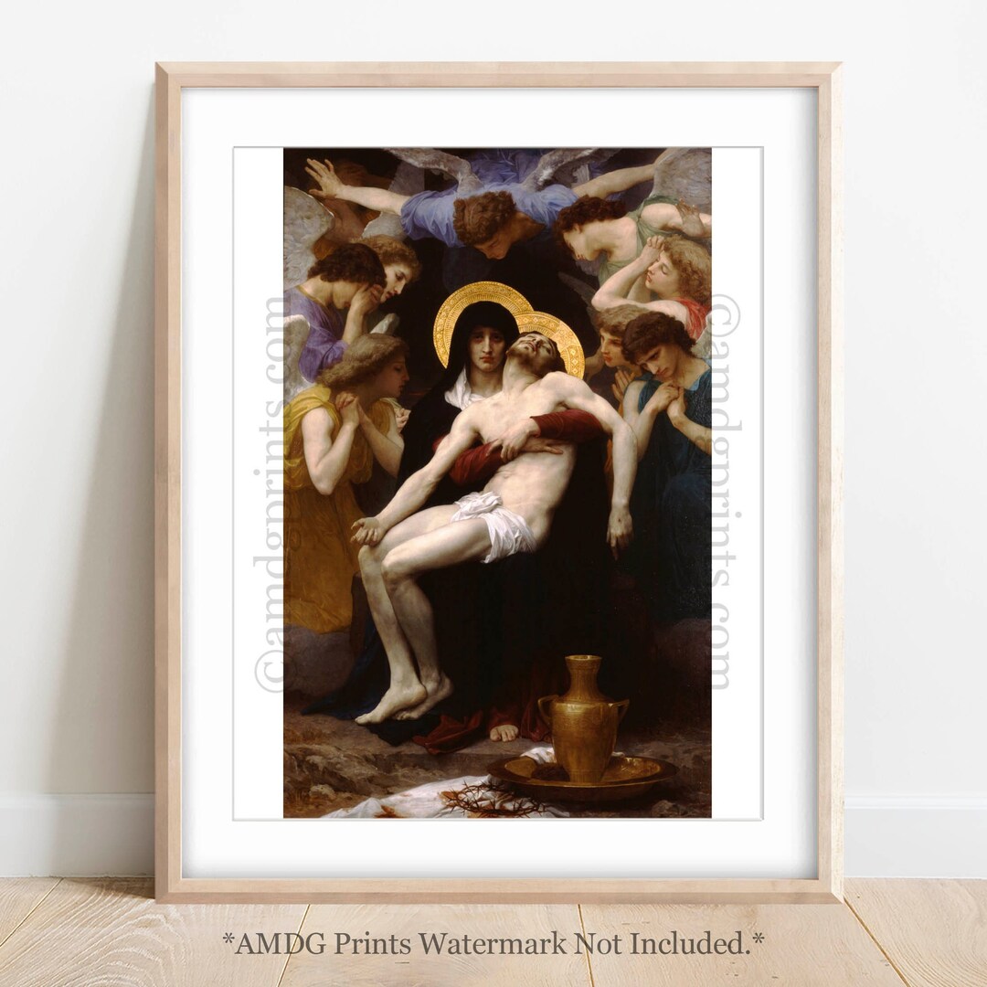 The Pieta by William Bouguereau ; Catholic Wall Print - Etsy