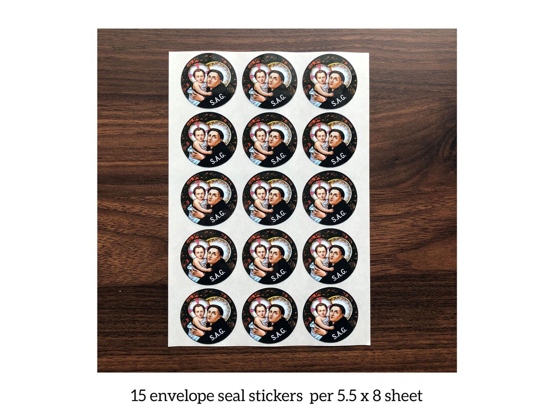SAG Seals; Saint Anthony Guide Envelope Seal Stickers; Catholic ...
