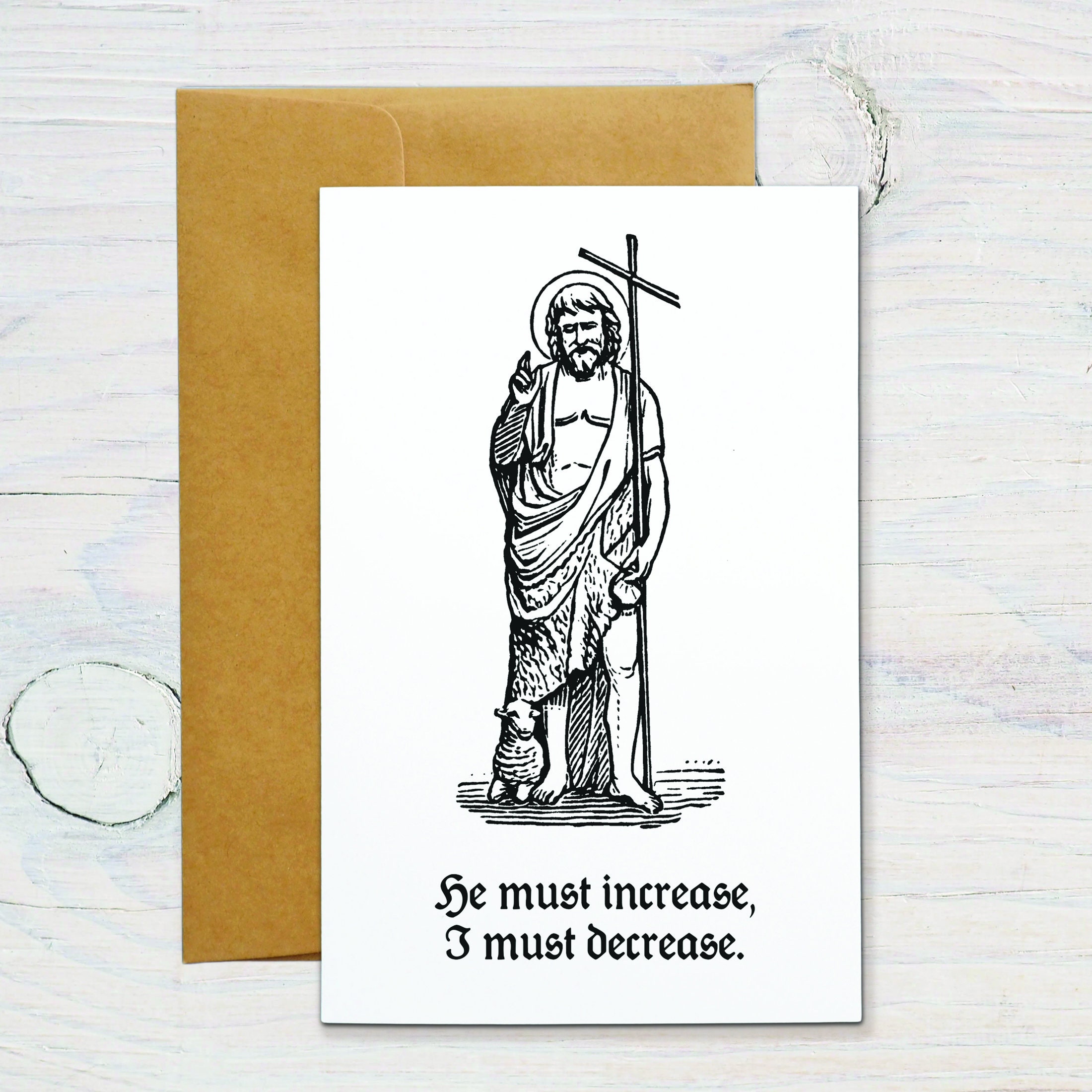 St. John the Baptist Card; Catholic Note Cards; Catholic Greeting Cards ...