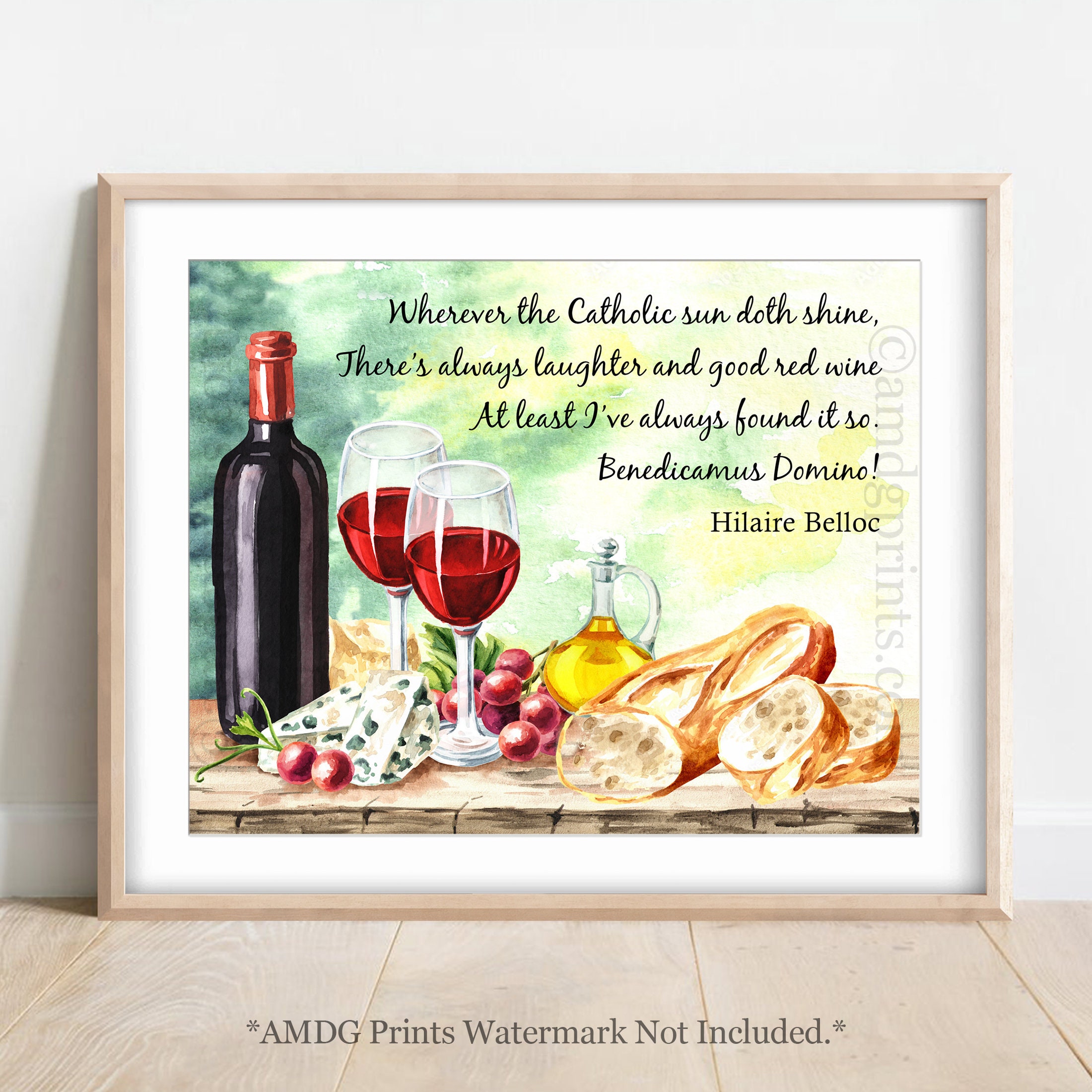 8 X 10 the Catholic Sun; Quote by Hilaire Belloc; Catholic Literature ...