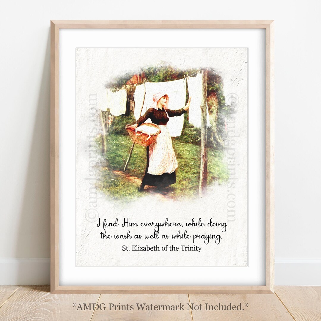 8 X 10 St Elizabeth of the Trinity Quote; Saint Quote; Catholic Print ...