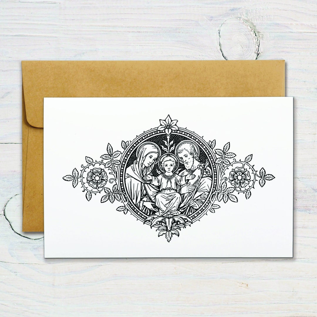 The Holy Family Card Set; Catholic Note Cards; Catholic Greeting Cards ...