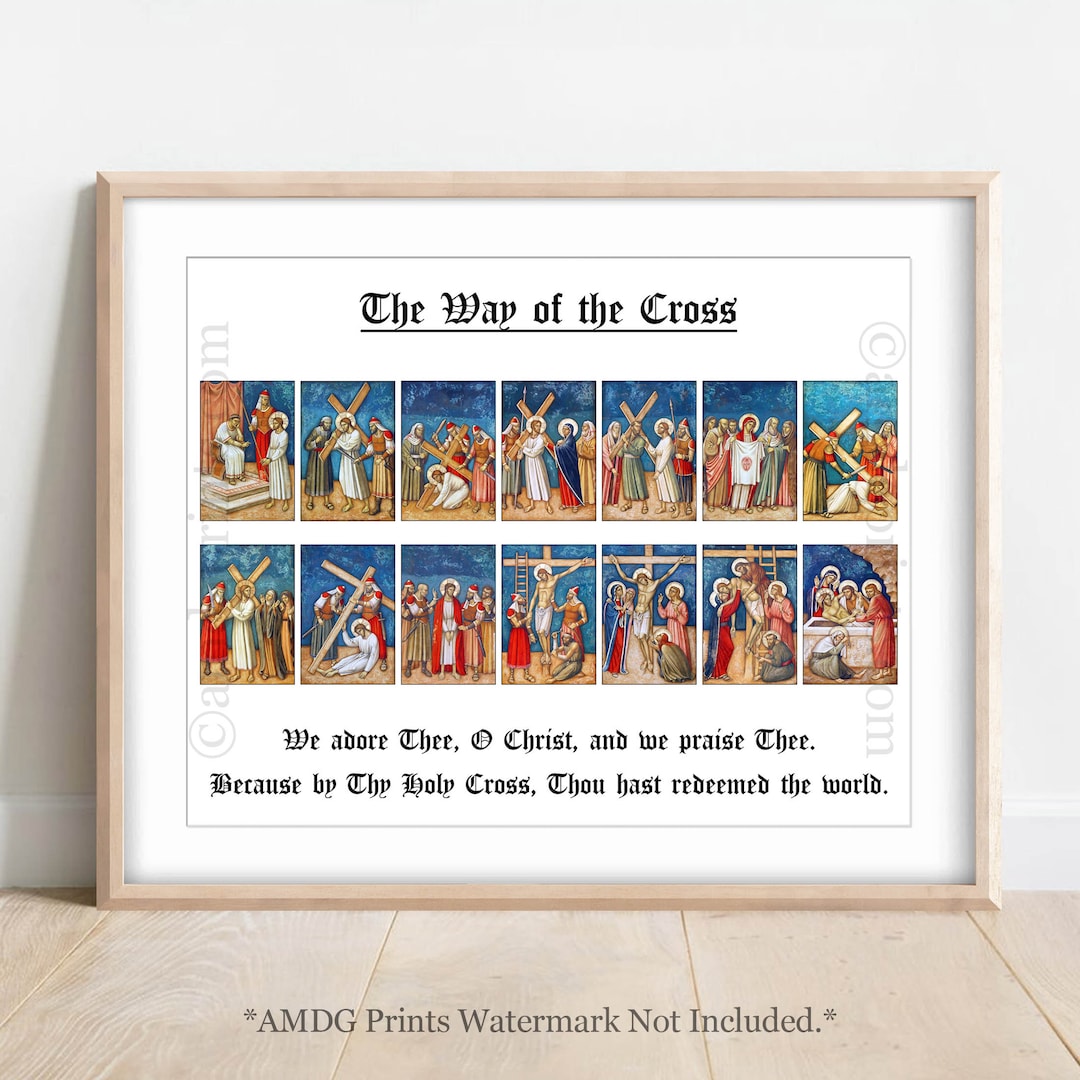 Stations of the Cross; Lenten Print - Etsy