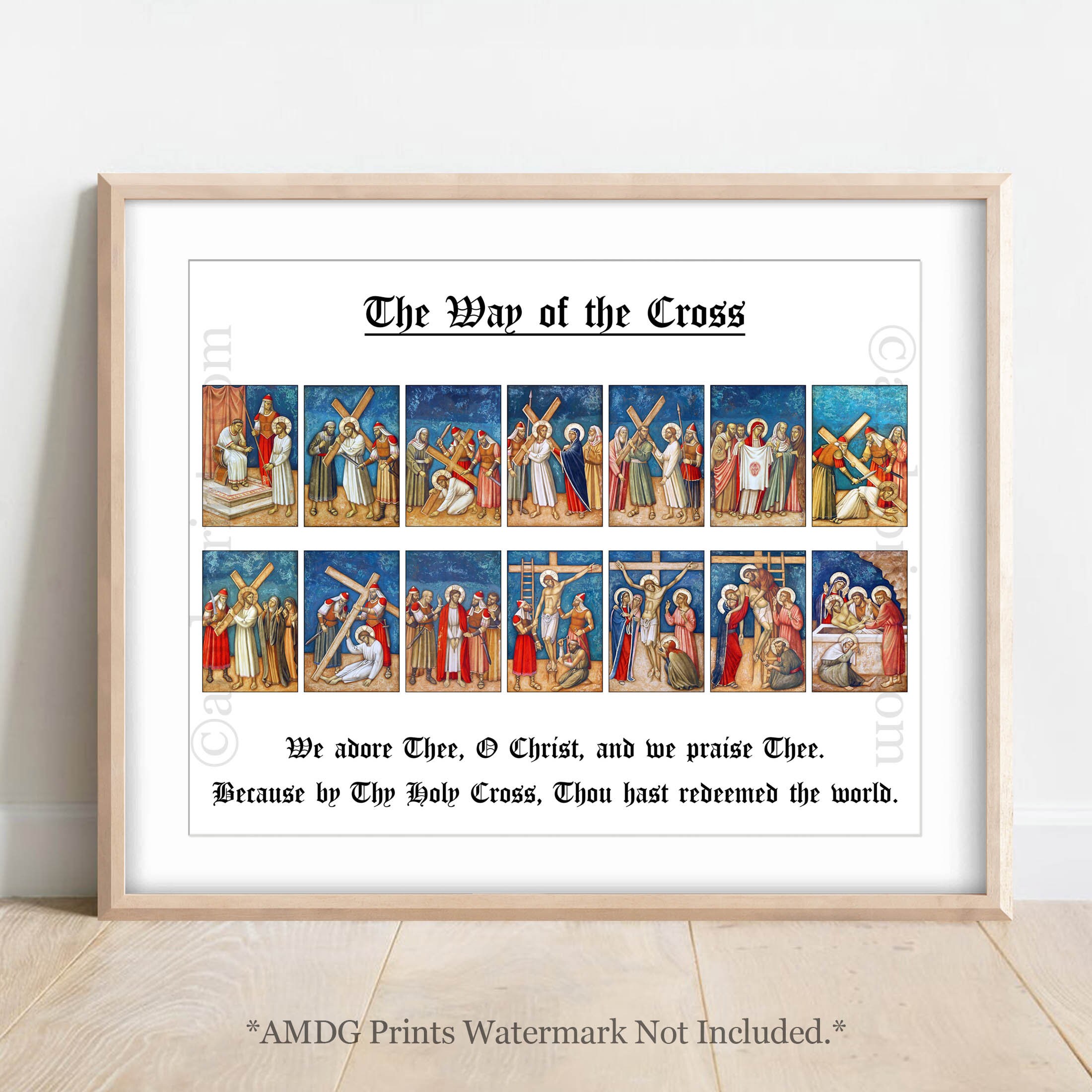 Stations of the Cross; Lenten Print - Etsy