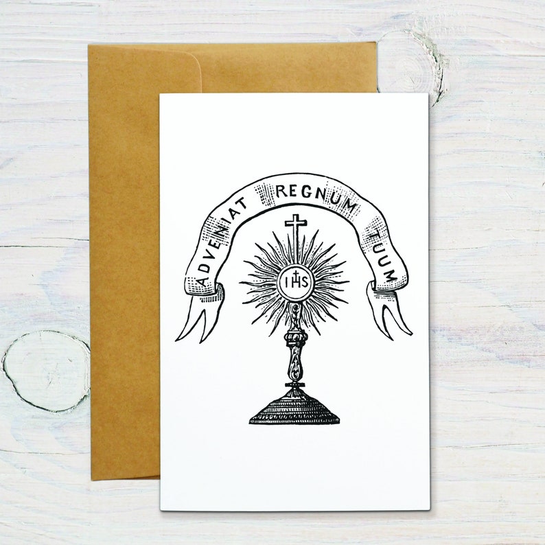 Adveniat Regnum Tuum Card Set; Thy Kingdom Come; Catholic Note Cards ...