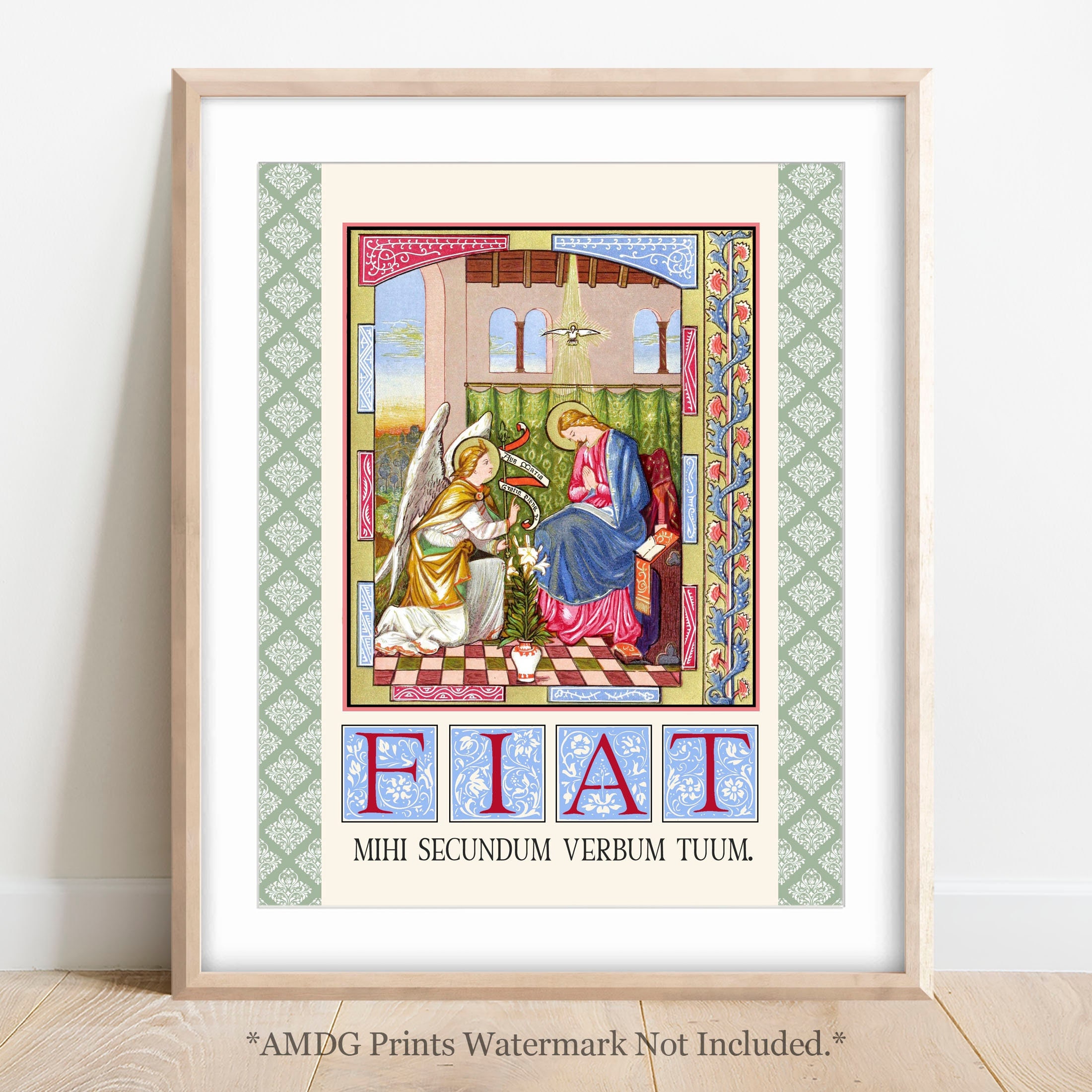 Fiat; the Annunciation; Marian Devotion; Illuminated Letters; Catholic ...