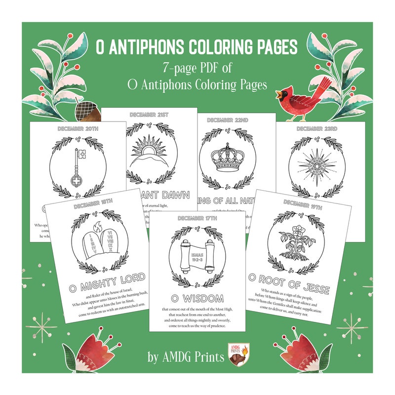 O Antiphons Printable - Etsy