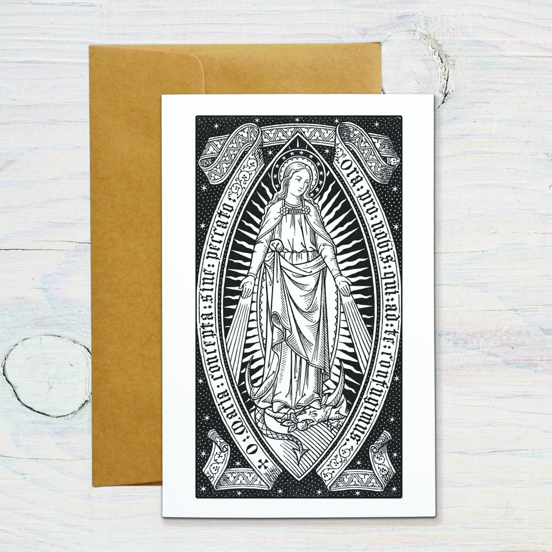 Immaculate Conception Card Set - Etsy