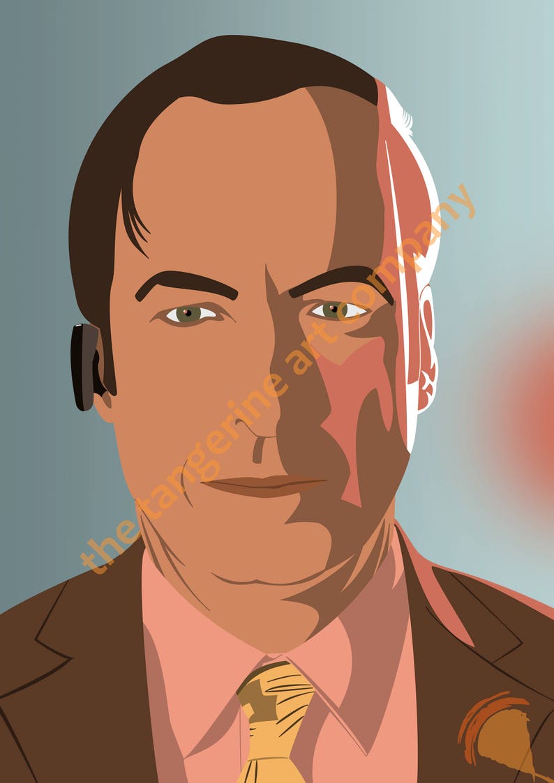 Saul Goodman Digital Painting Breaking Bad Heisenberg Better Call Saul ...