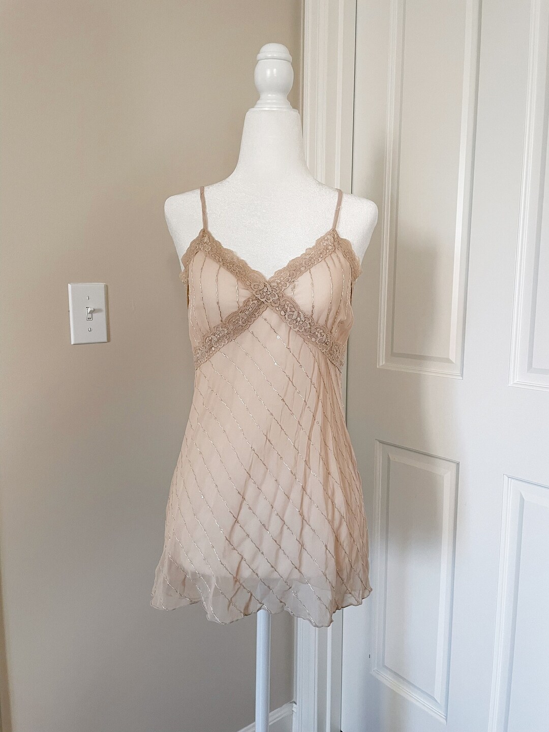 Vintage Iconic Y2K 2000s Supermodel-style Sequin Sheer Top or - Etsy