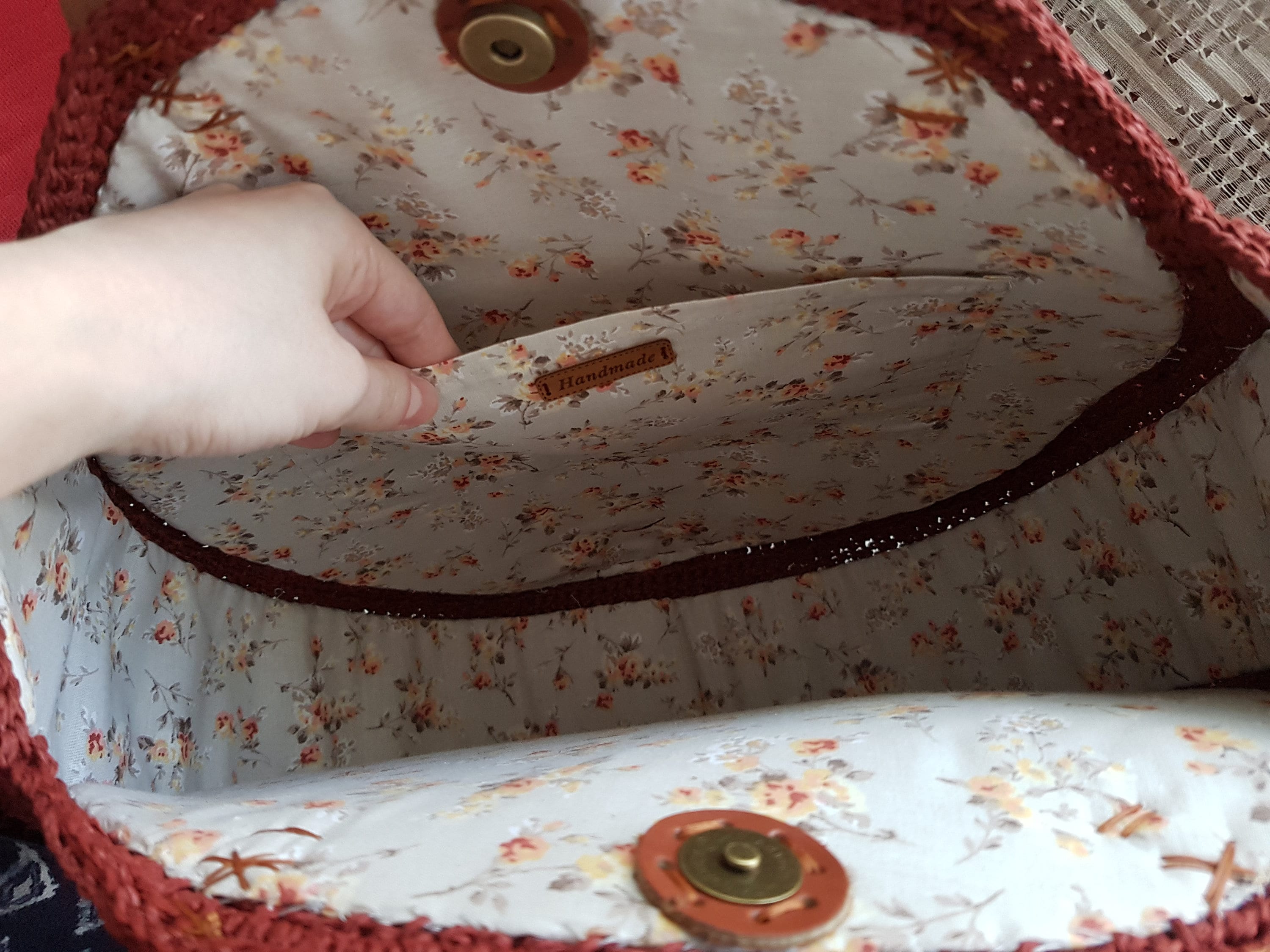 Paper Straw Shoulder Round Bag With Real Leather Handles - Etsy
