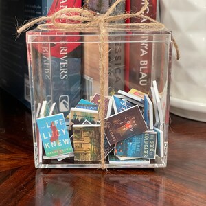 CUSTOM MINI BOOK Box: Mini Book Cube Book Gift Book Trinket - Etsy ...