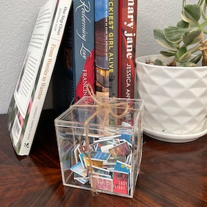 CUSTOM MINI BOOK Box: Mini Book Cube Book Gift Book Trinket - Etsy ...