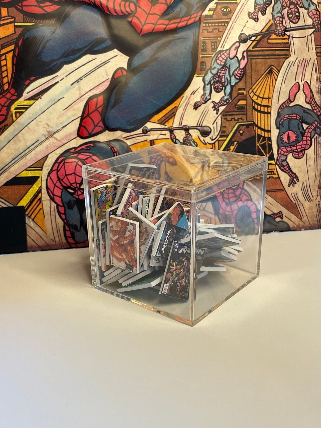 CUSTOM MINI COMIC Book Box: Mini Book Cube, Book Gift, Book Trinket ...