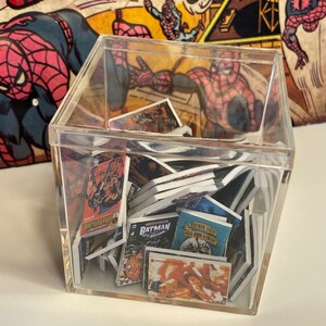 CUSTOM MINI COMIC Book Box: Mini Book Cube, Book Gift, Book Trinket ...