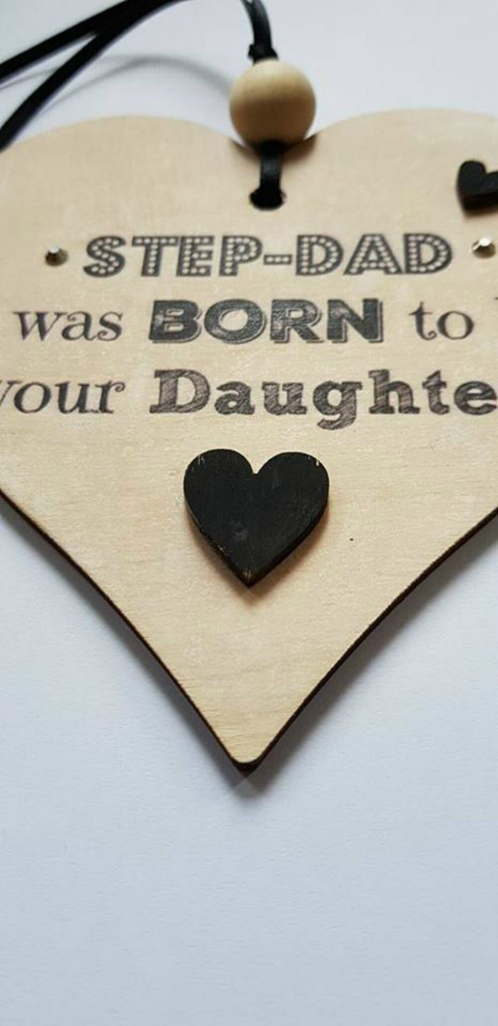 Step-dad Father's Day Card Personalised Hand Made Wooden - Etsy