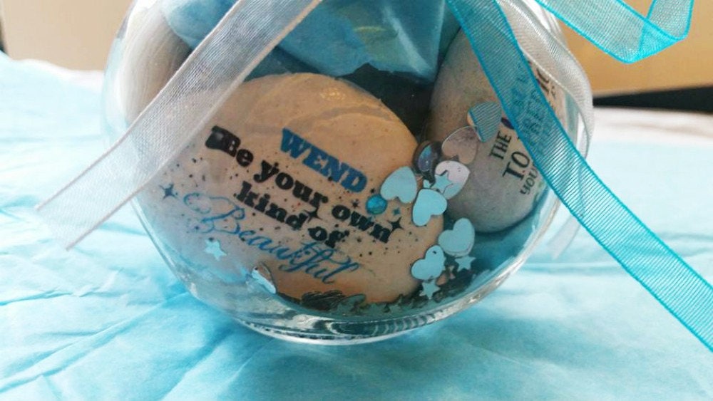 Personalised Inspirational Pebbles Gift, a Jar Full of Inspiration ...