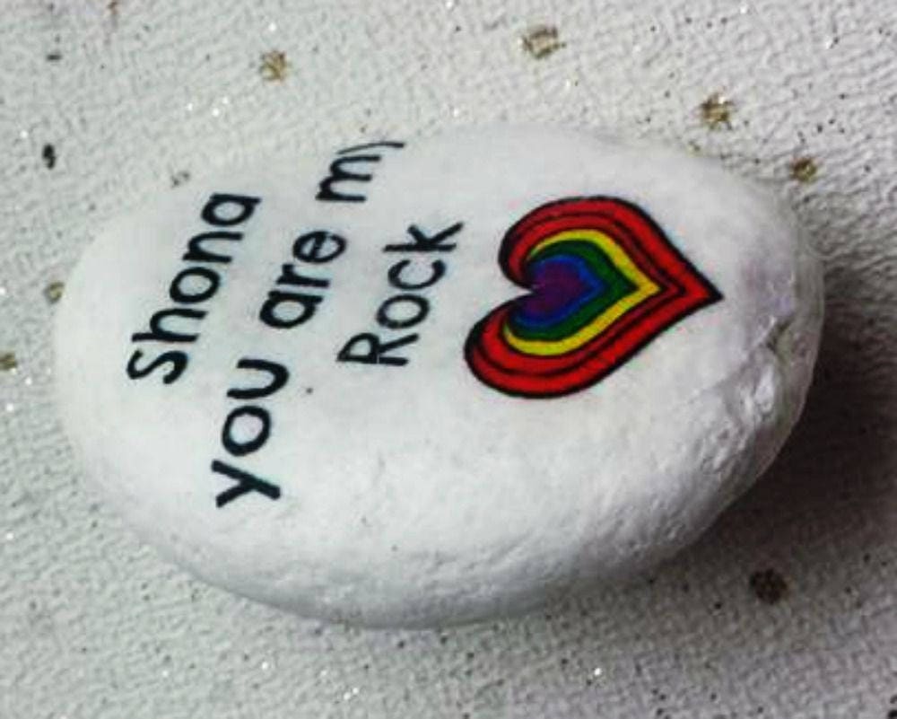 Gay Pride Personalised Rocks/pebbles You Are My Rock - Etsy