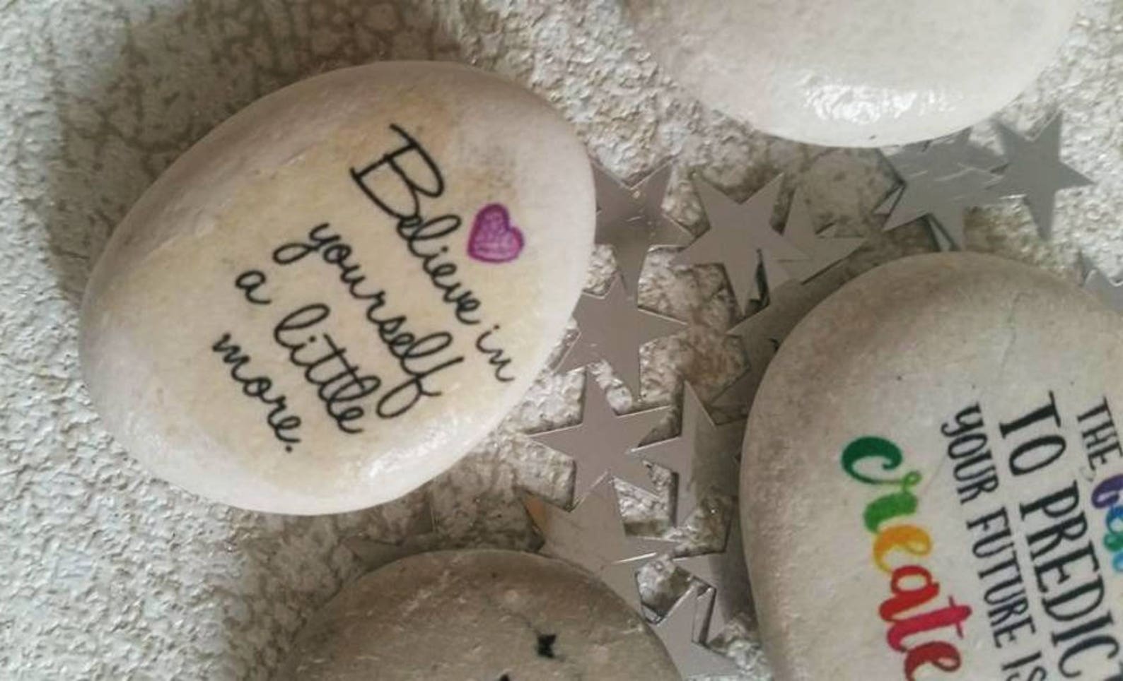 Personalised Inspirational Pebbles Gift, a Jar Full of Inspiration ...
