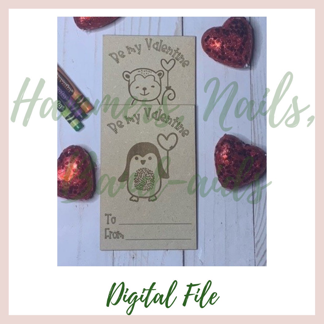 Set of 9 Hand Drawn DIY Valentine's Day Coloring Cards Png, Svg, Pdf ...