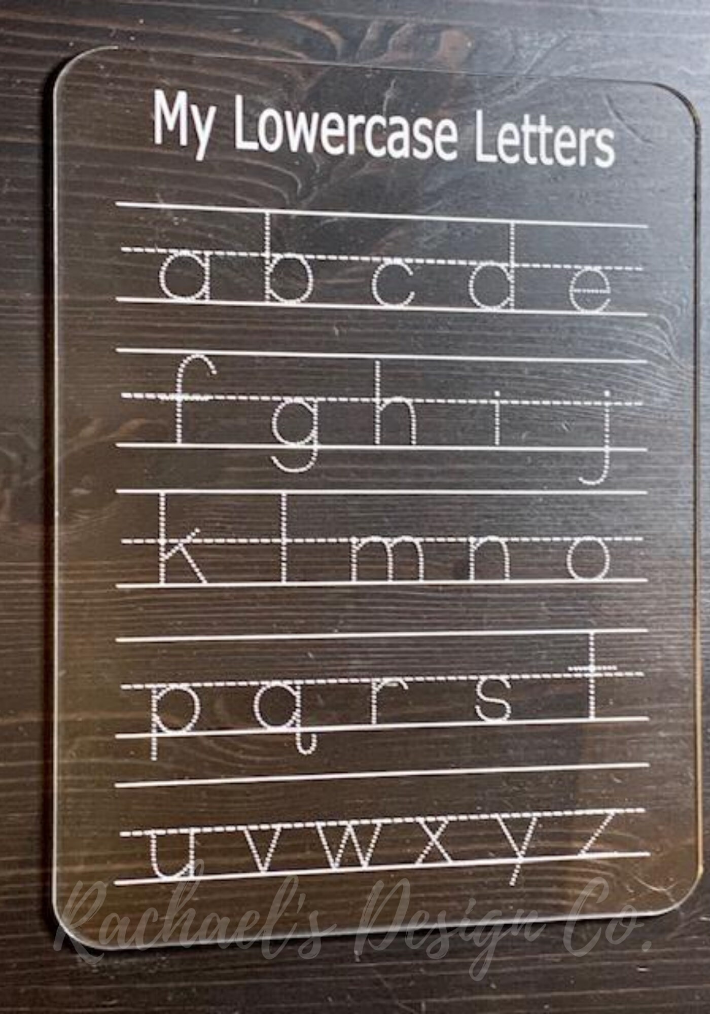 Set of Two Acrylic Block Letter Tracing Boards - Capital and Lower Case ...