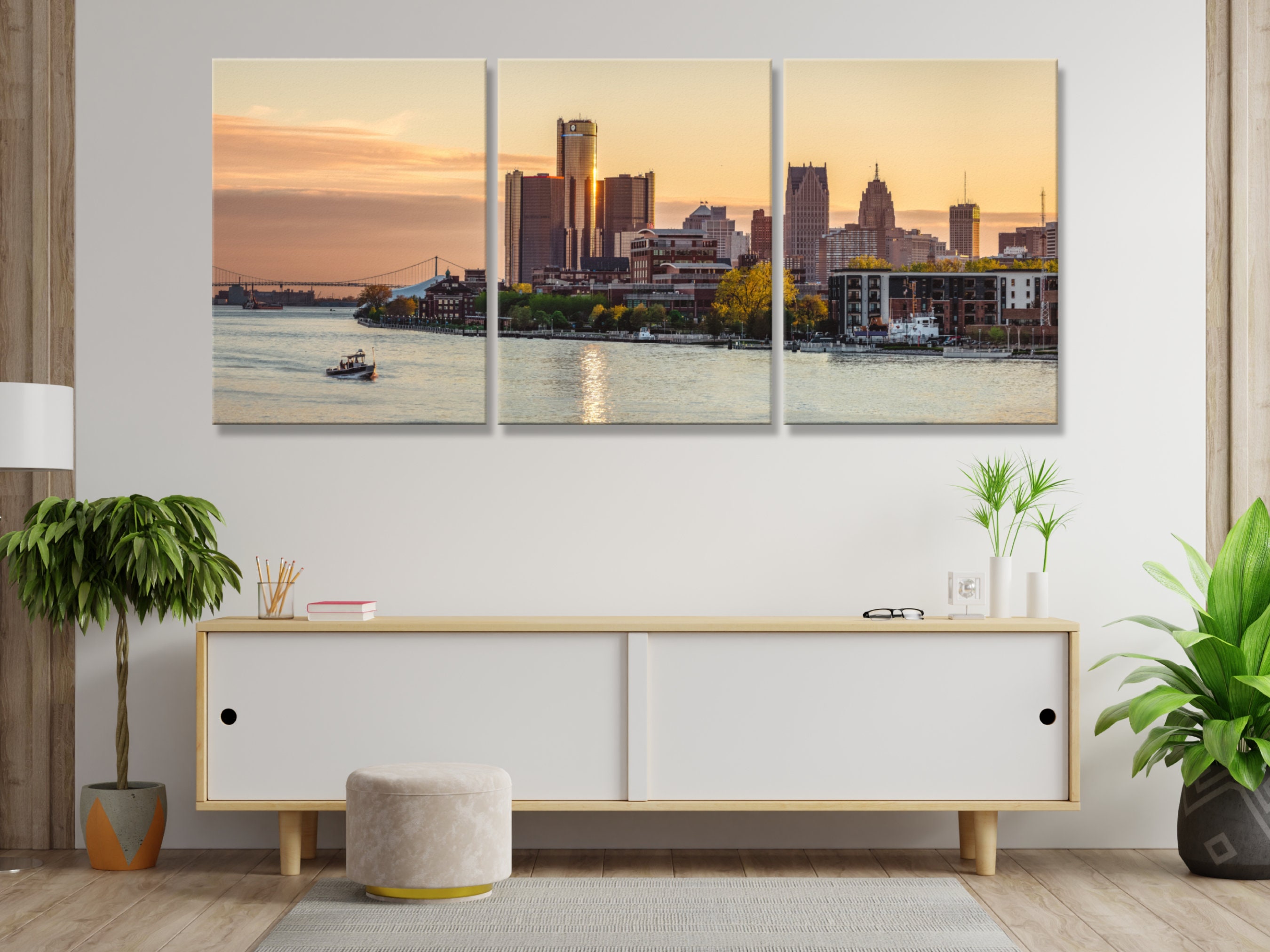 Detroit MI Wall Art, Detroit Skyline Photo, Detroit Gift, Michigan ...
