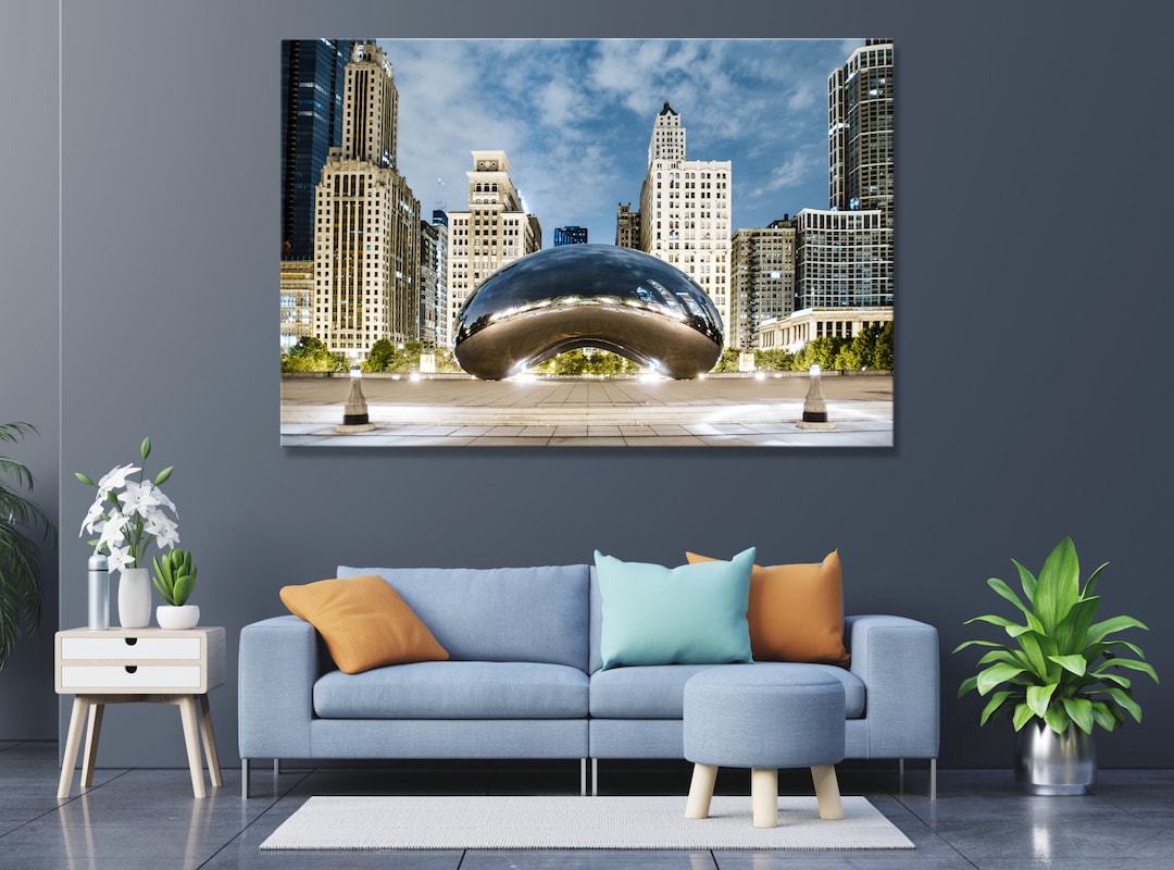 Chicago Print, Chicago Wall Art, Chicago Art, Chicago Canvas, Chicago ...