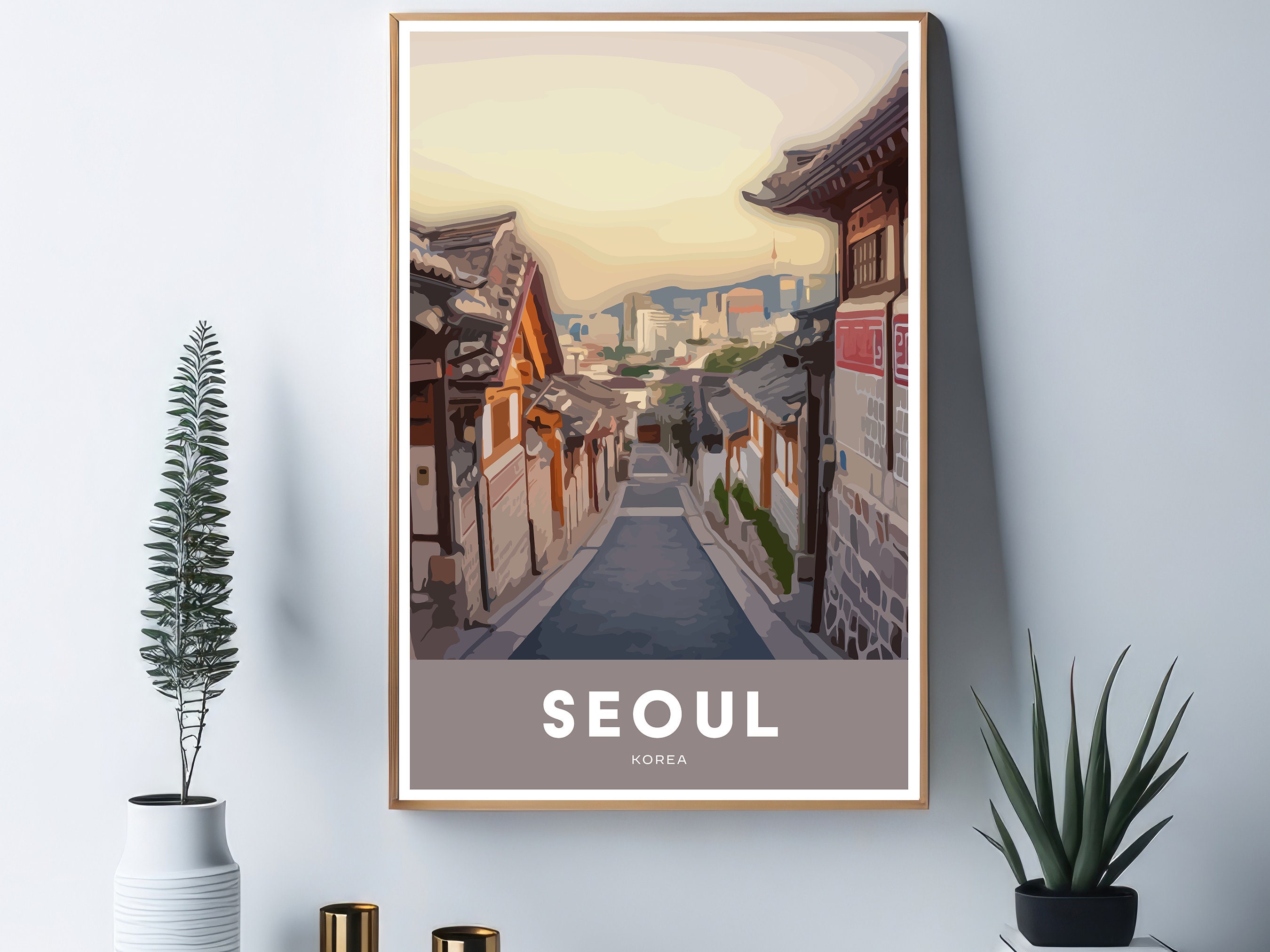 Seoul Korea Wall Art, Seoul Korea Poster, Seoul Print, Korea Gift ...