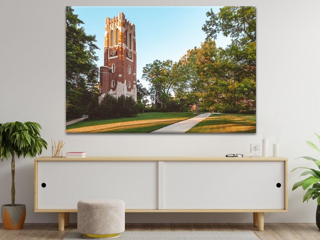 Michigan State Print, MSU Art, MSU Spartans Wall Art, Home Office Decor ...