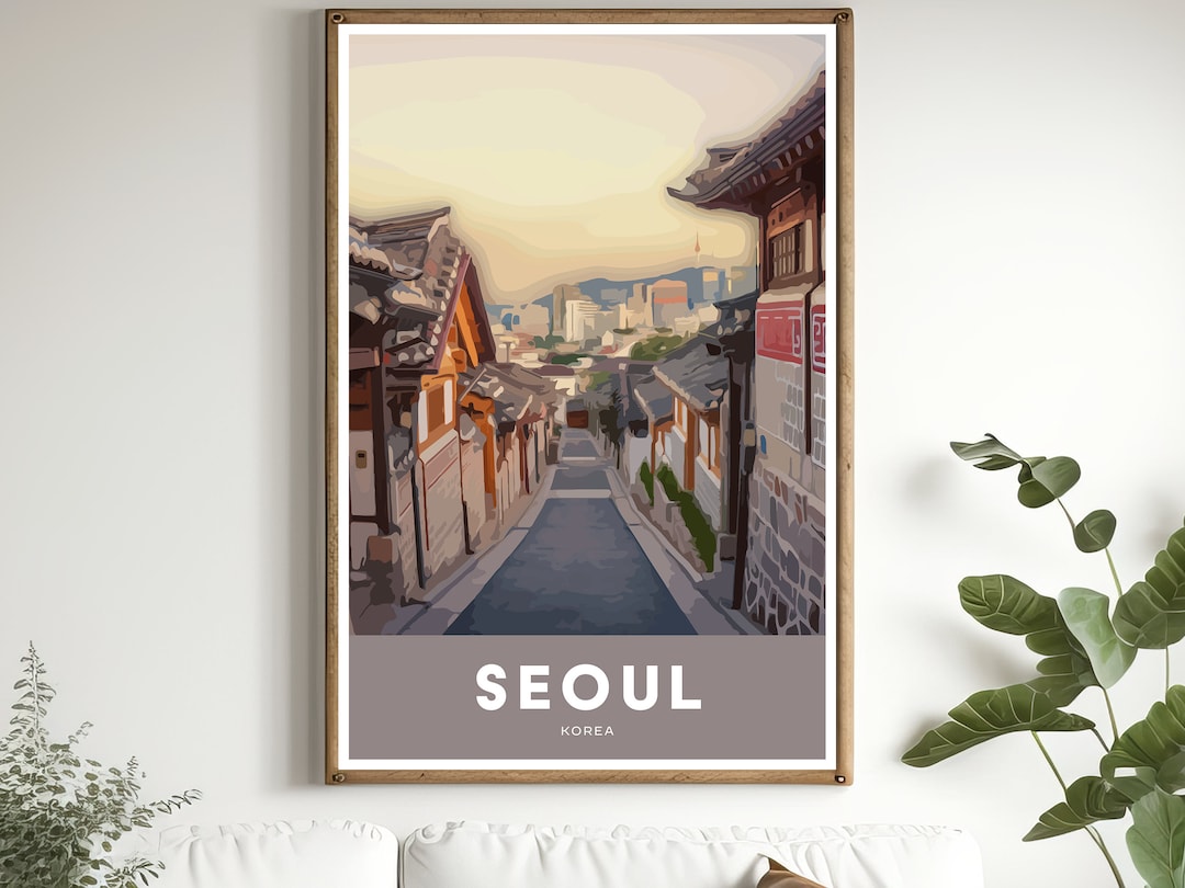 Seoul Korea Wall Art, Seoul Korea Poster, Seoul Print, Korea Gift ...