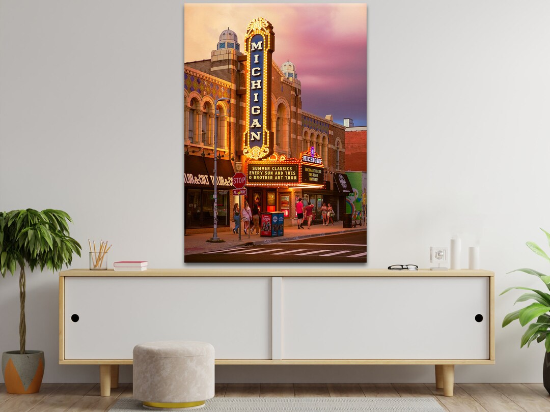 Ann Arbor Print, Michigan Art, University of Michigan Poster, Michigan ...