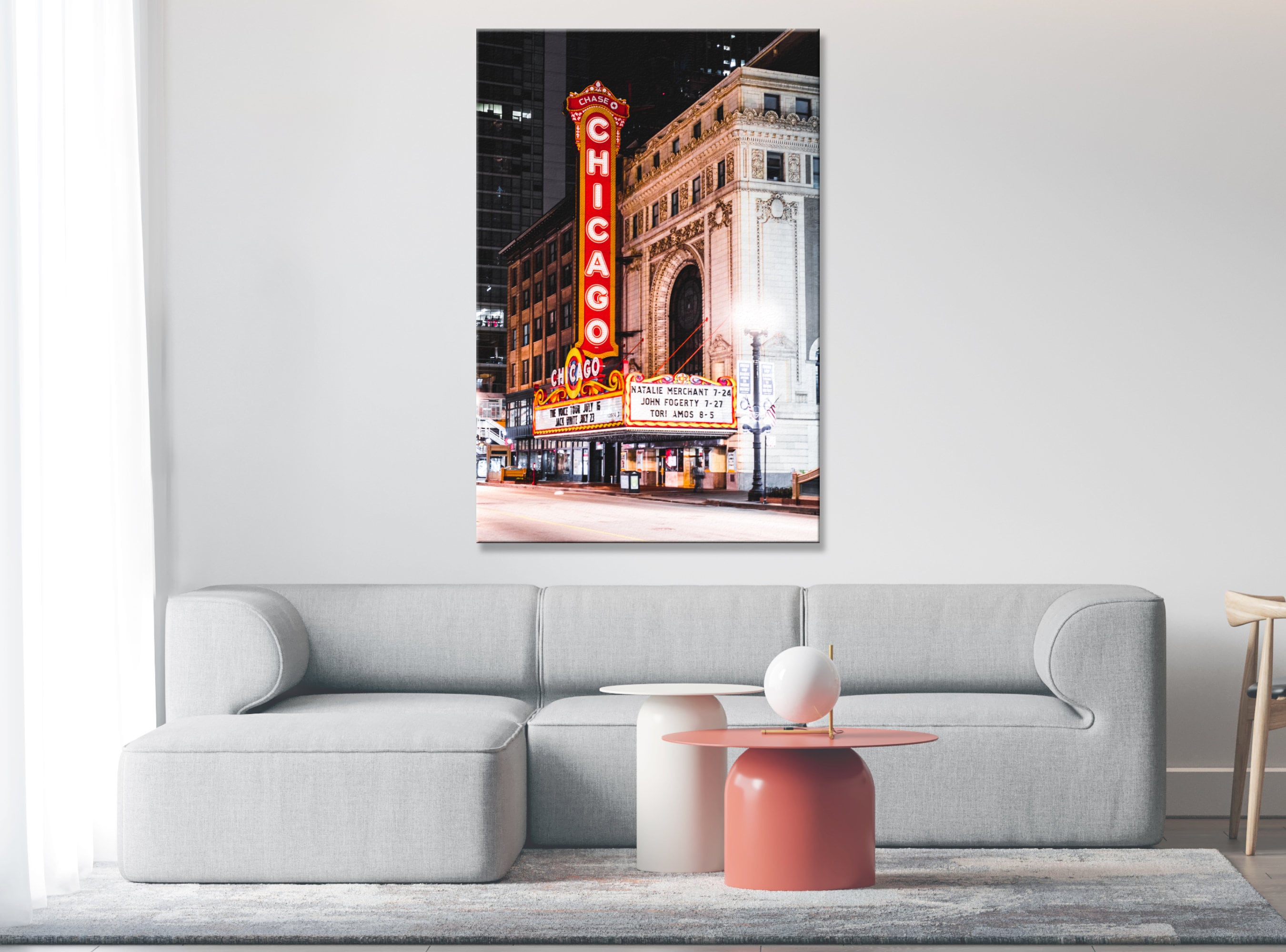 Chicago Wall Art, Chicago Theater Photo Print, Home Office Decor ...