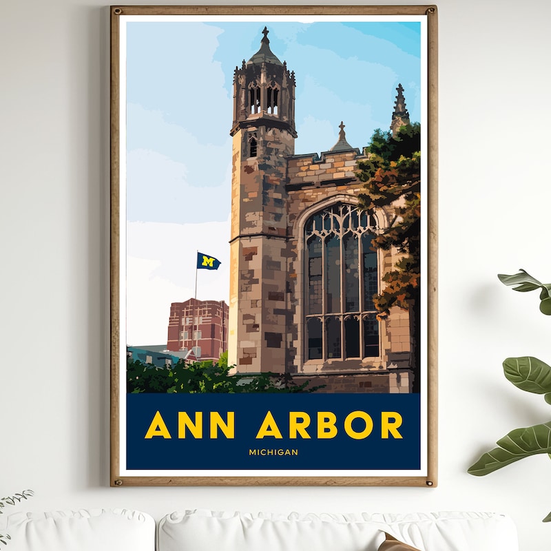 Michigan Poster - Etsy