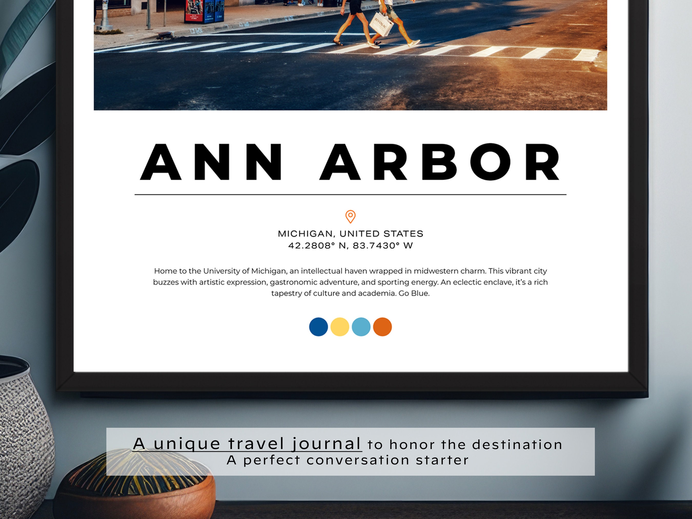 Ann Arbor Art, University of Michigan Poster, U Mich Wall Art, Ann ...