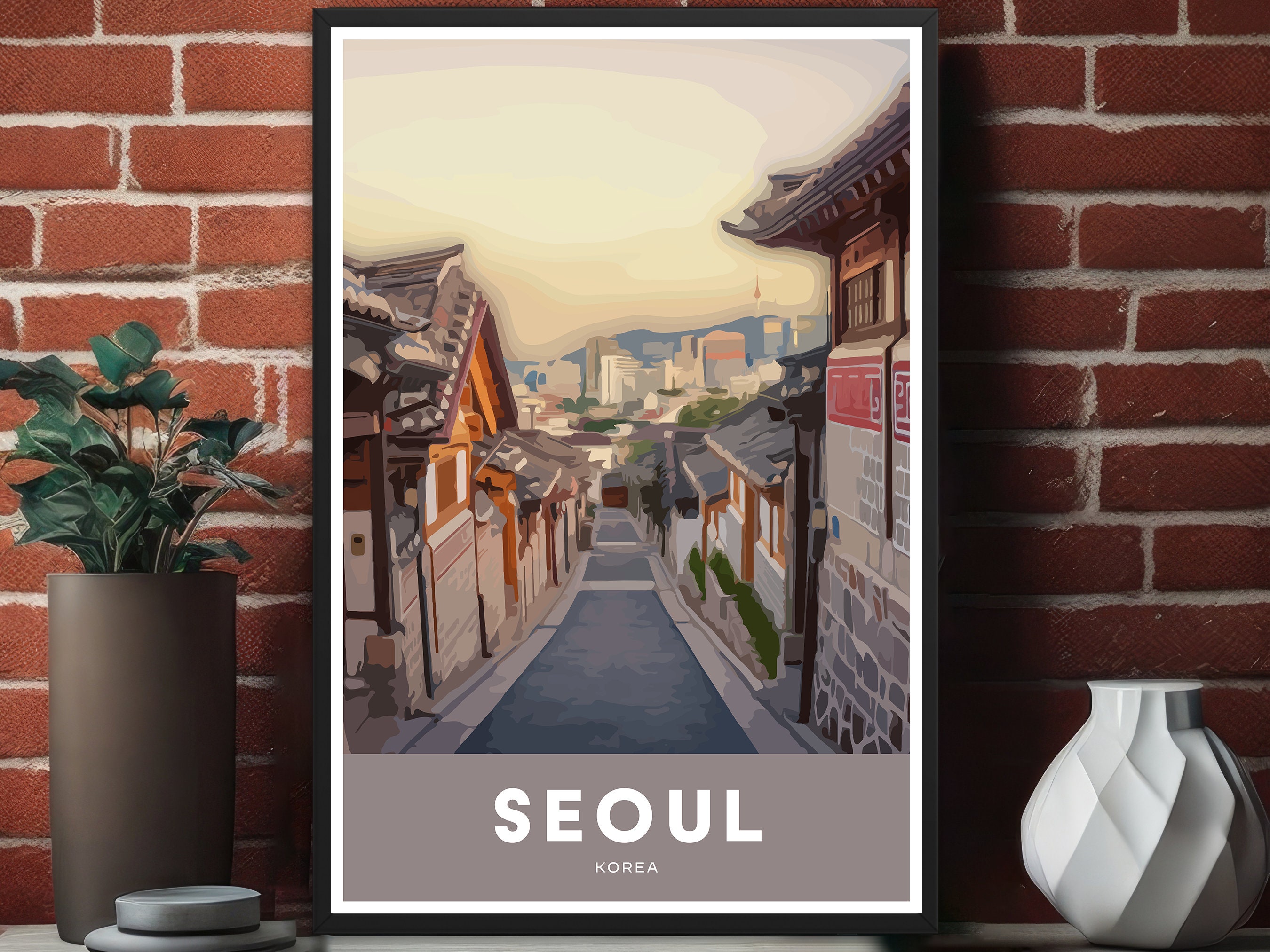 Seoul Korea Wall Art, Seoul Korea Poster, Seoul Print, Korea Gift ...