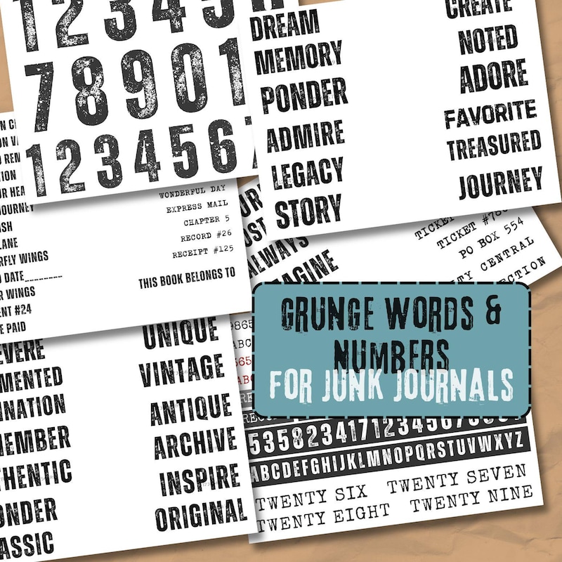 Large Font Words - Etsy