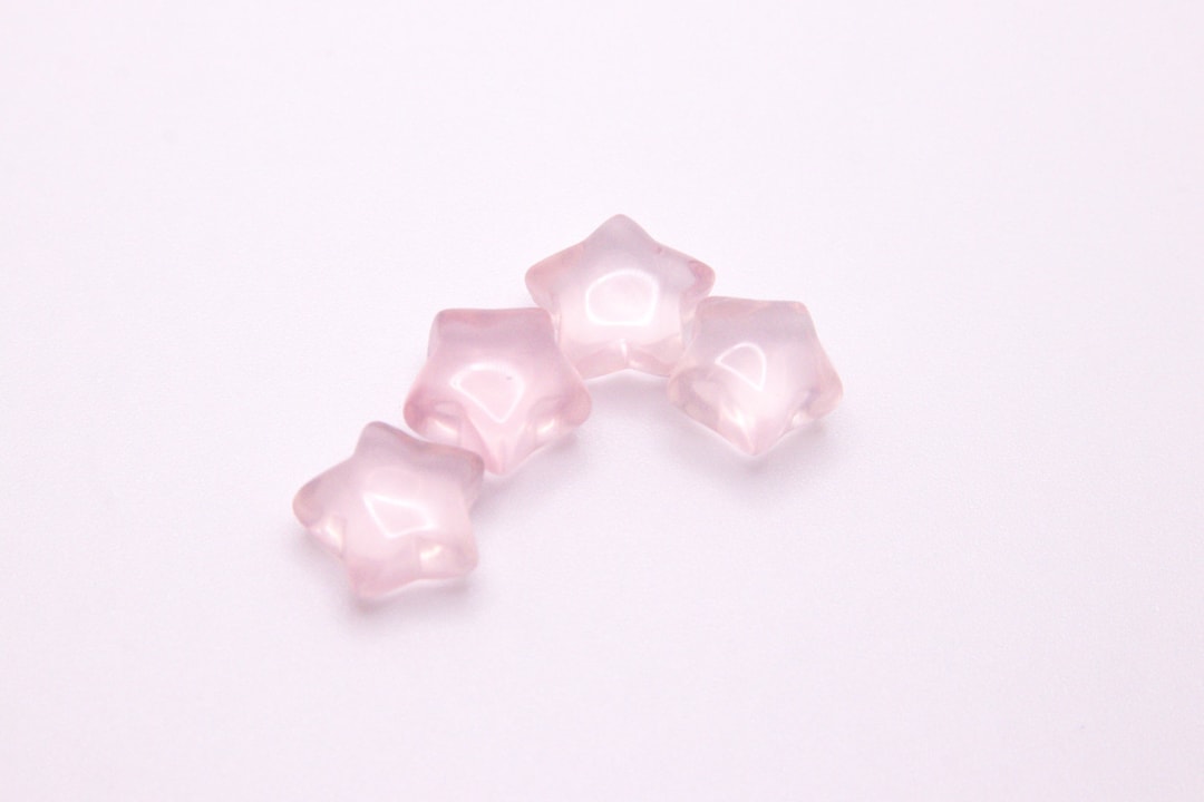Star Rose Quartz Mini Star Carvings Asterism - Etsy