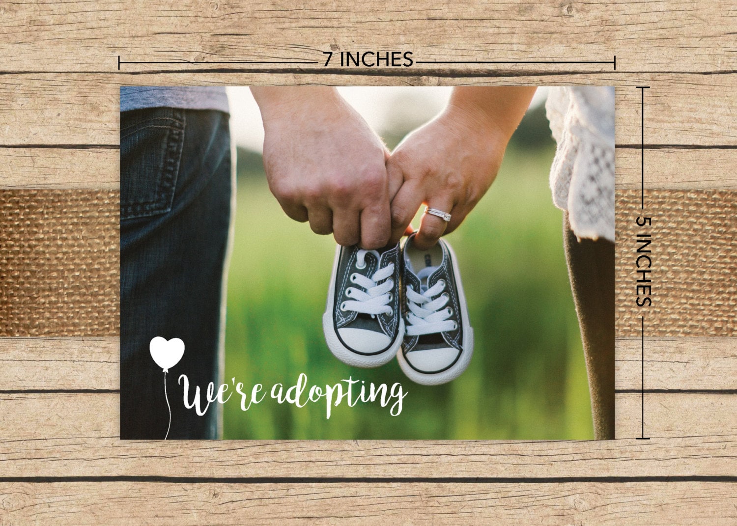 Adoption Announcement - We're Adopting / Custom Digital 5x7 Photo for ...