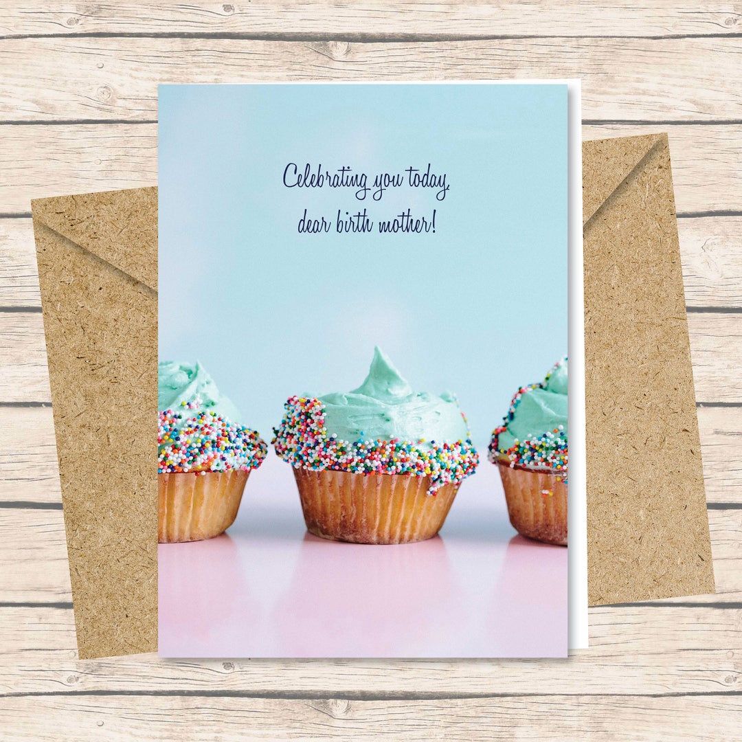 Happy Birthday Birth Mother Card - Instant Download / Birth Mom Birth ...