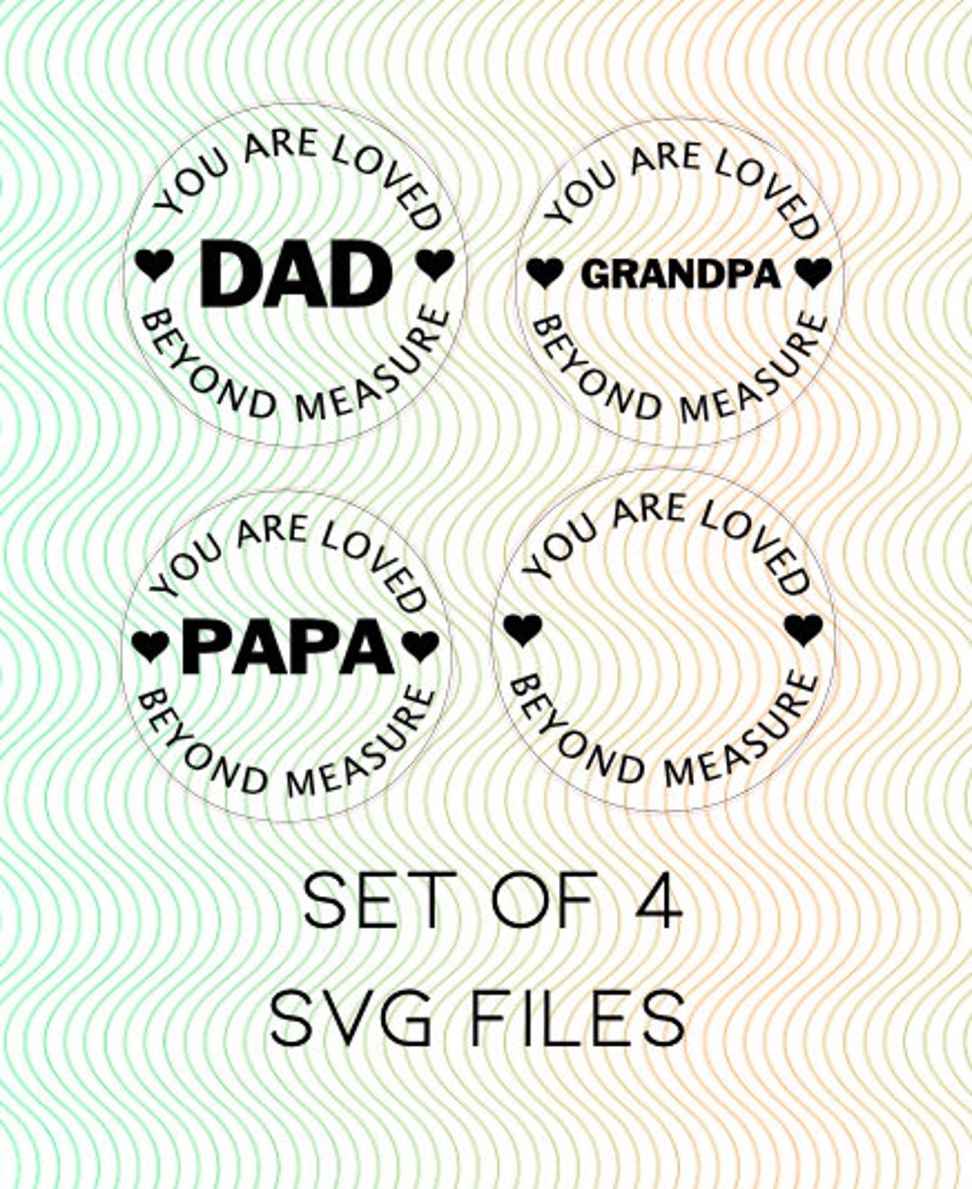 Dad You Are Loved Beyond Measure SVG File, Measuring Tape Laser File ...