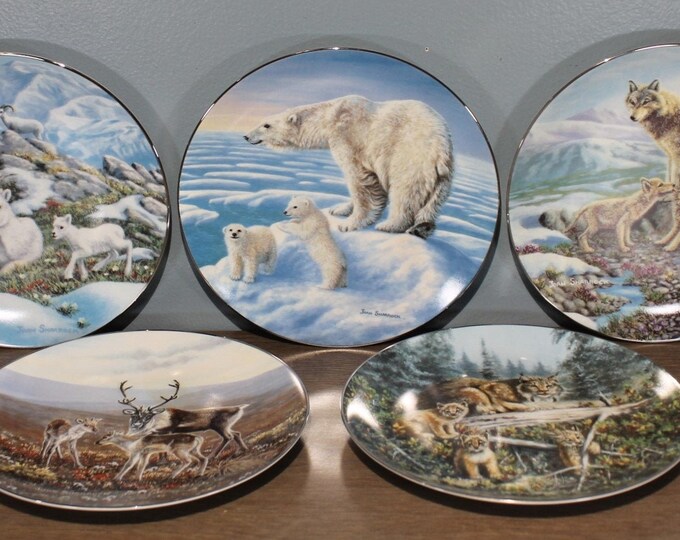Vintage 1990s Set of Five Joan Sharrock Treasures of the Artic ...