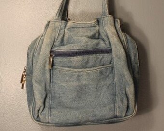 Denim handbag | Etsy