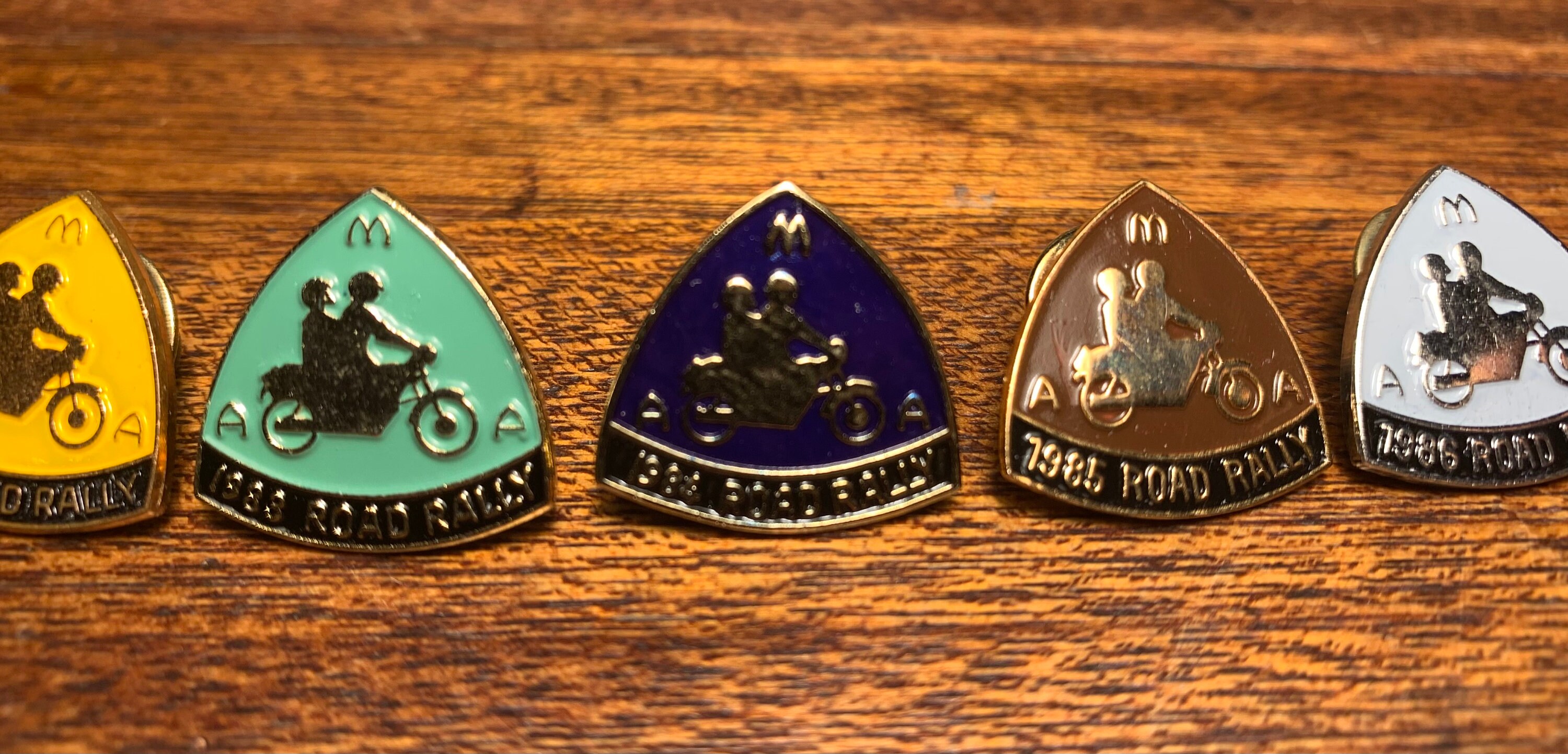 Set of 5 Vintage 1982-1986 American Motorcycle Association AMA Road ...