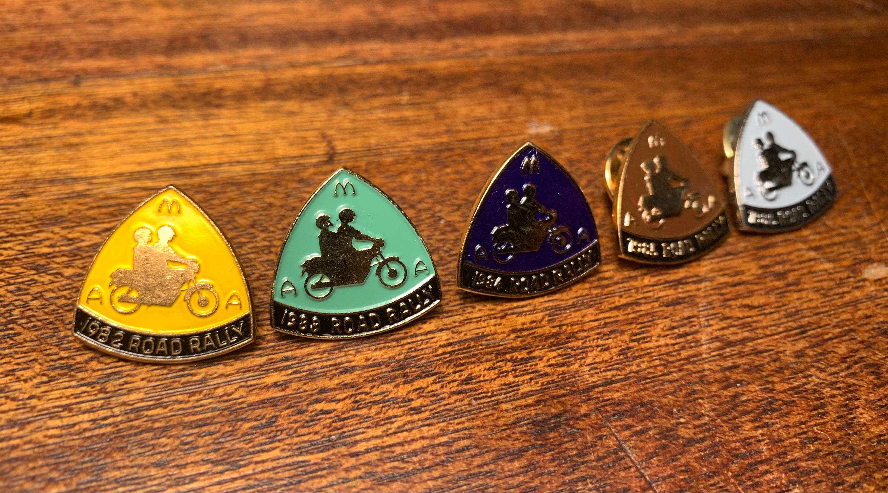 Set of 5 Vintage 1982-1986 American Motorcycle Association AMA Road ...