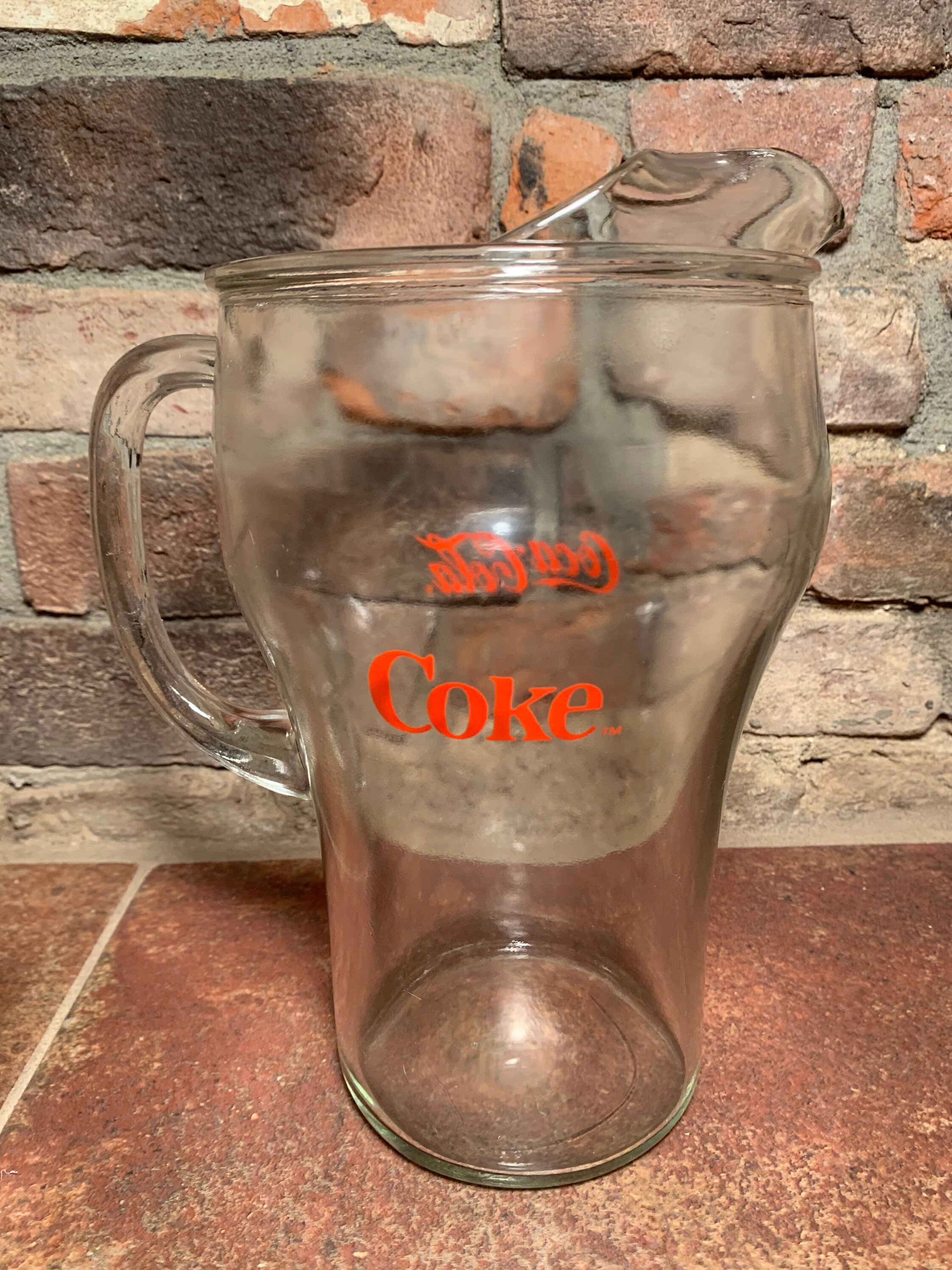 Vintage 1970s-1980s Coca-cola Collectible 64 Oz. Glass Pitcher With 5 ...