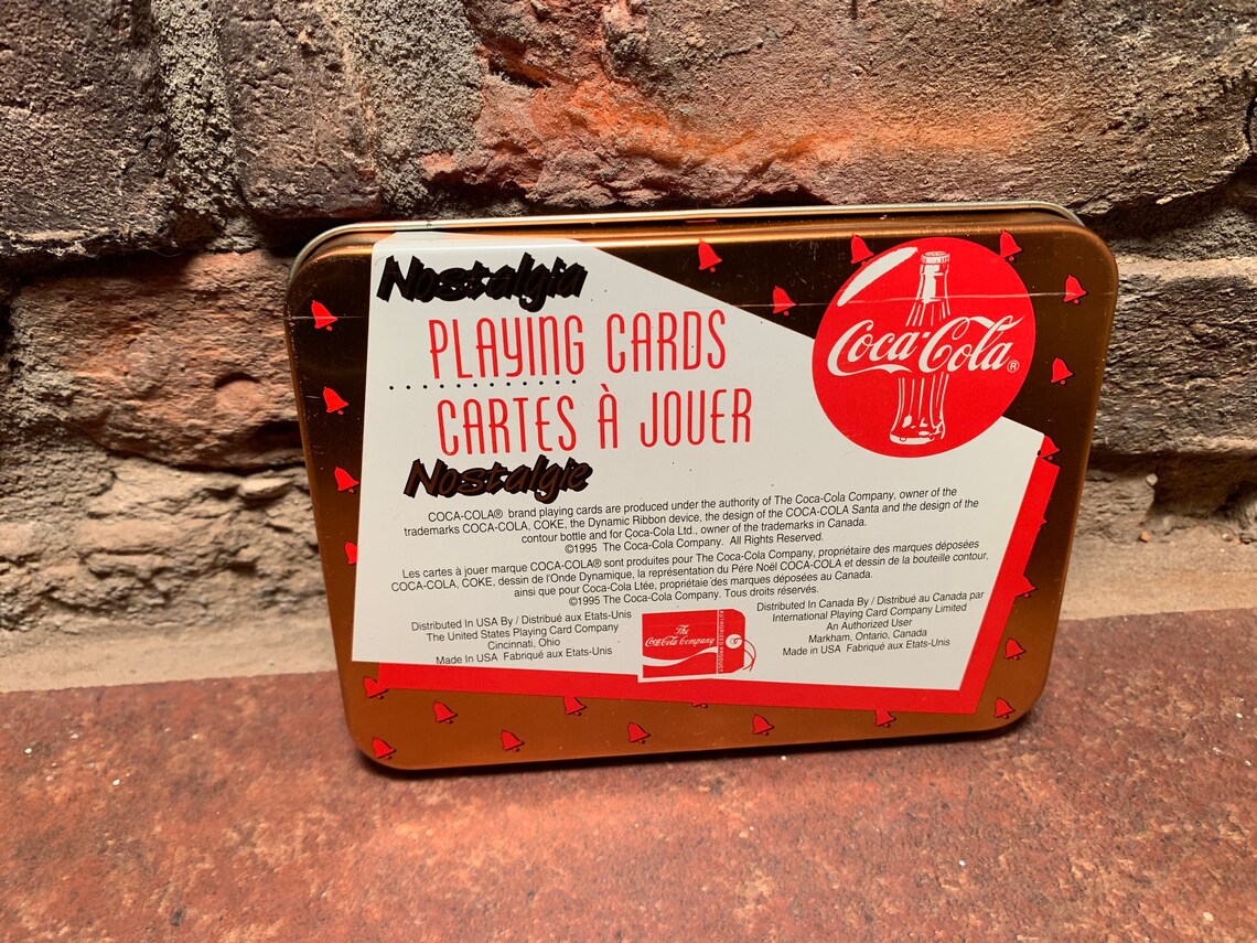 Vintage Two Sets of Limited Edition 1995 Coca-cola Santa Claus Standard ...
