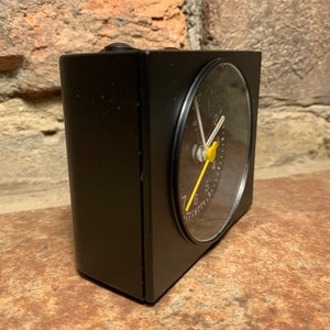 Rare Vintage 1980s Braun Quartz Black Analog Clock Model AB3 Made in ...